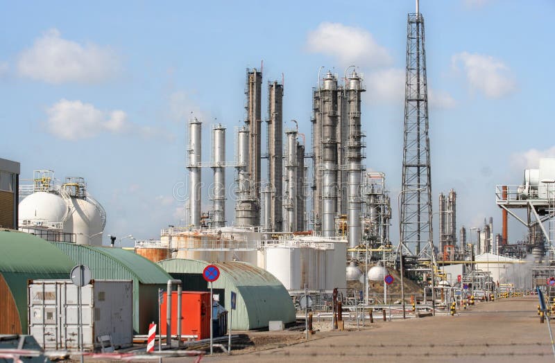 Oil Refinery stock image. Image of dutch, distillery - 15808659