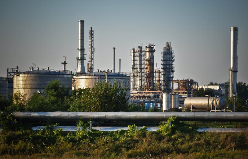 Oil refinery stock photo. Image of sweet, green, refinery - 3716918
