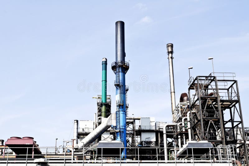 Chemical and oil refinery stock photo. Image of euro - 19979944
