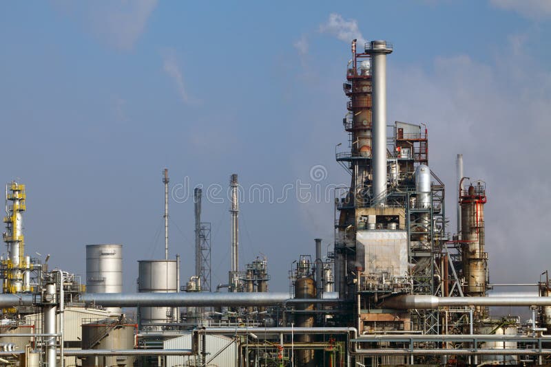 Oil refinery stock image. Image of fume, port, petrochemical - 3231339