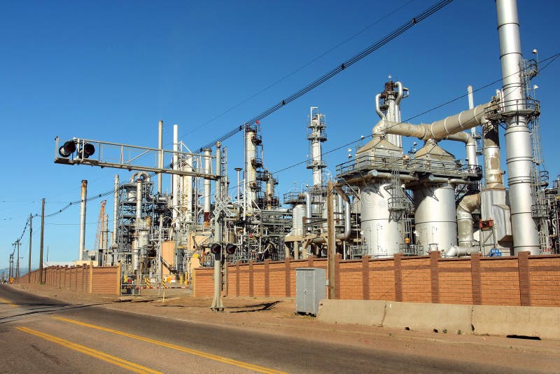 Oil Refinery stock image. Image of stacks, piped, fuel - 20075969