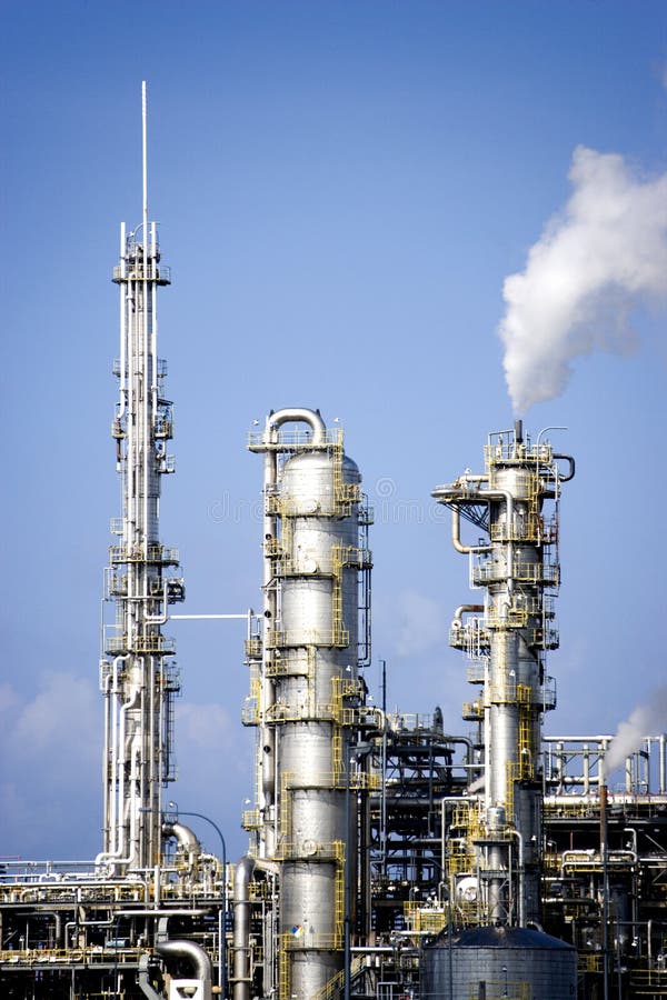Oil Refinery stock image. Image of fuel, chemical, power - 2242655