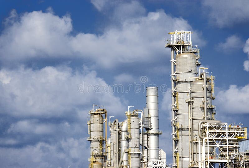 Oil Refinery stock image. Image of diesel, economy, fuel - 5476375