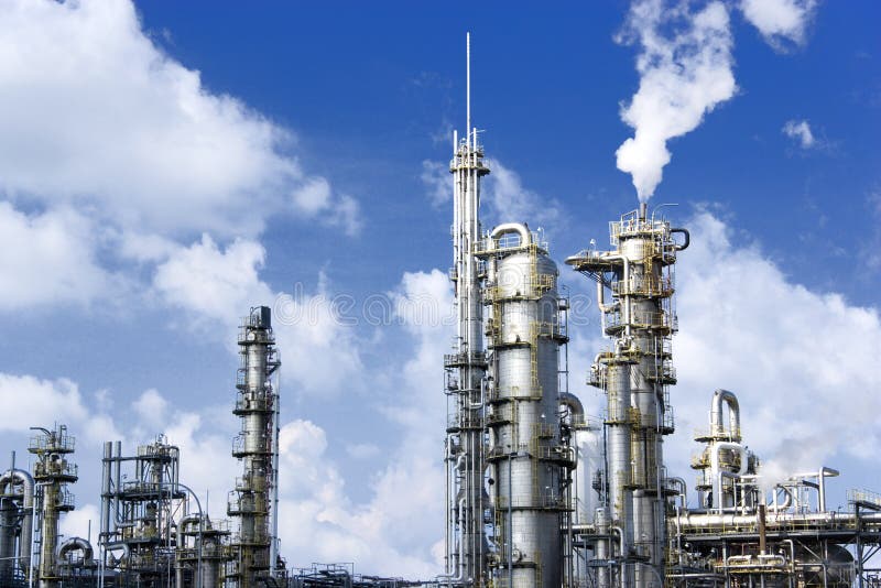 Oil Refinery stock photo. Image of plant, pollution, manufacture - 2289864
