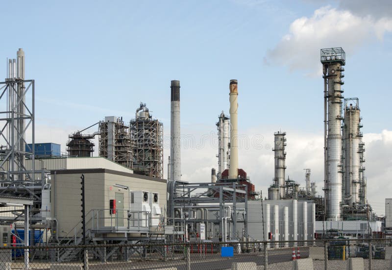 Oil refinery plant stock photo. Image of refinery, pipeline - 12703024