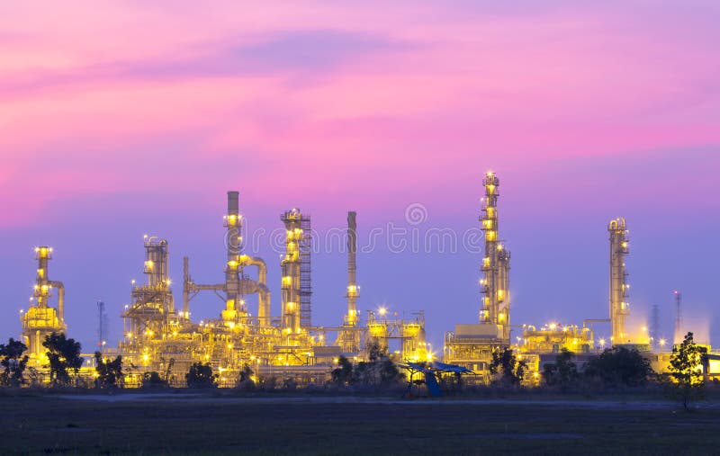 Oil refinery with smoke stock photo. Image of cloud, carbon - 15512876