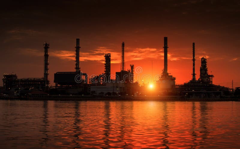 Big Refinery - Oil and Gas Factory. Stock Image - Image of equipment ...