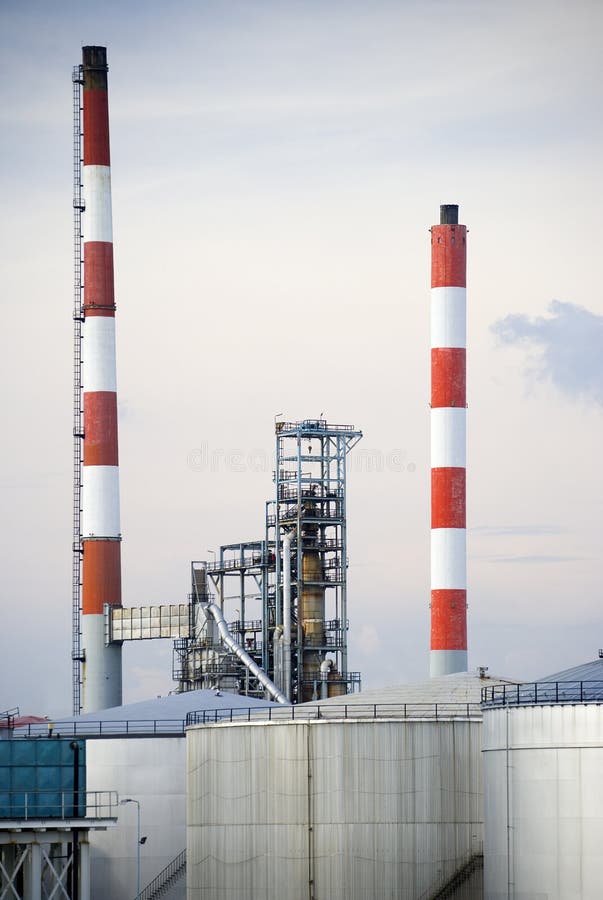 Refinery tower 1 stock photo. Image of petrol, gasoline - 398002
