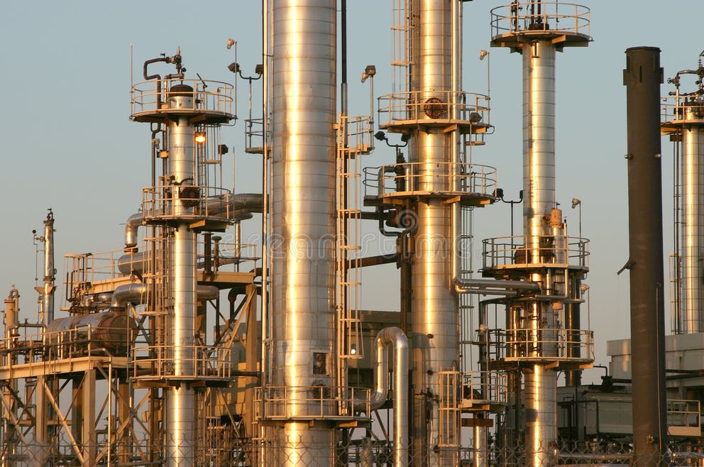 Oil Refinery #4 stock photo. Image of fuel, environment - 459432
