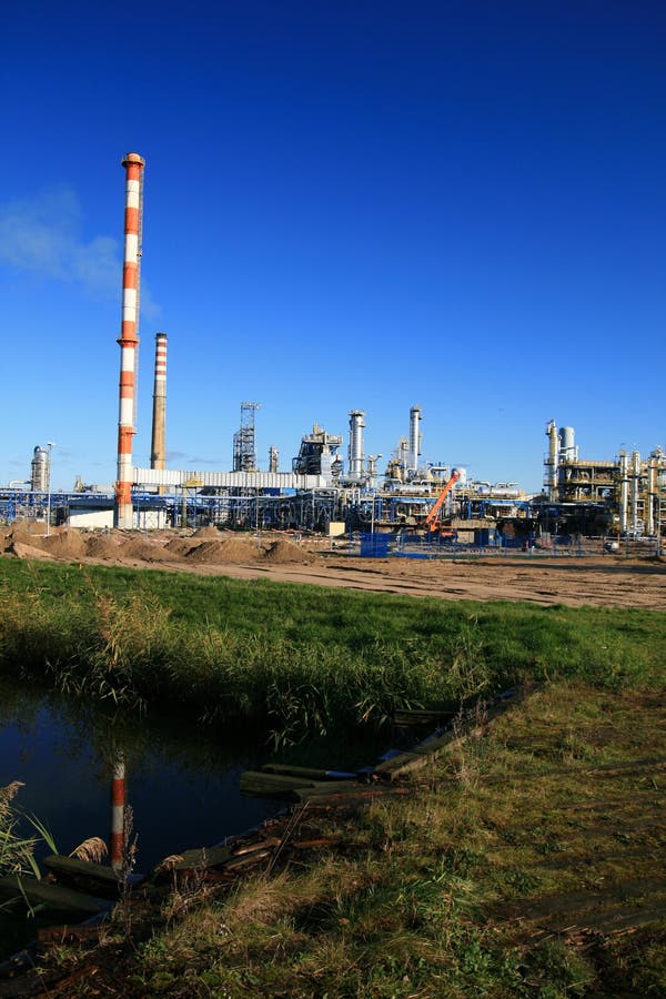 Aerial View of Neste Oil Refinery and Process Plant in Porvoo, Finland ...