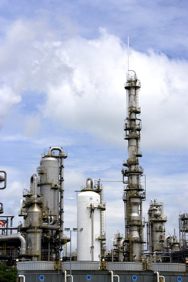 Oil Refinery stock image. Image of diesel, gasoline, petrol - 5476299