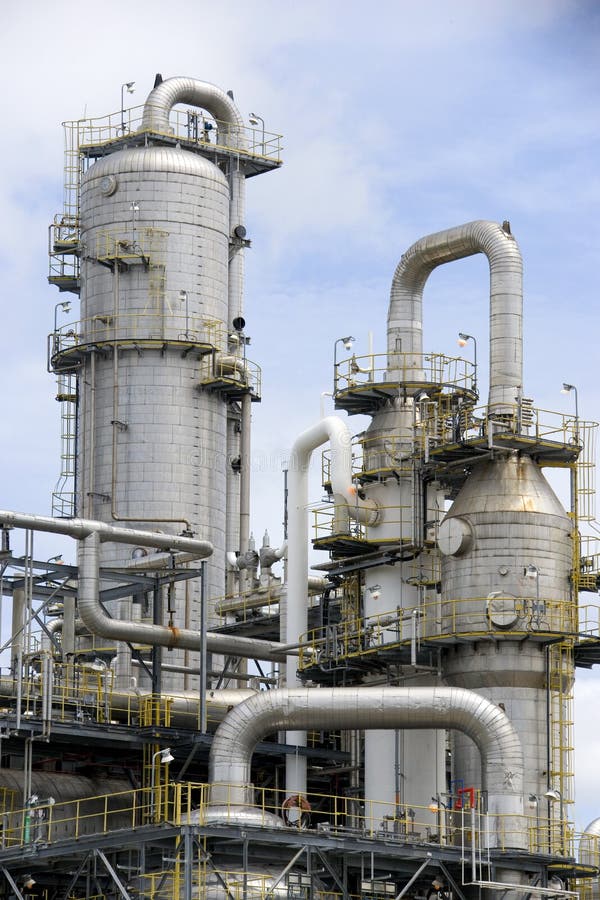 Oil Refinery stock image. Image of diesel, economy, fuel - 5476375