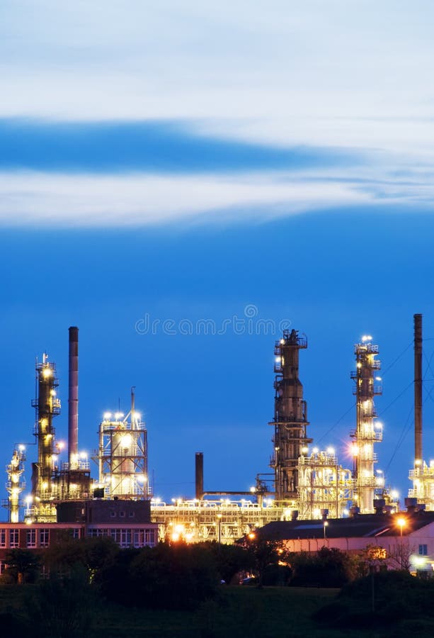 Oil Refinery stock image. Image of fuel, chemical, power - 2242655