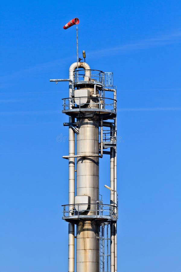 Refinery towers stock photo. Image of petrochemical, refinery - 16982954