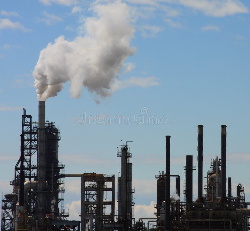 Refinery Pollution stock image. Image of architecture - 9465093