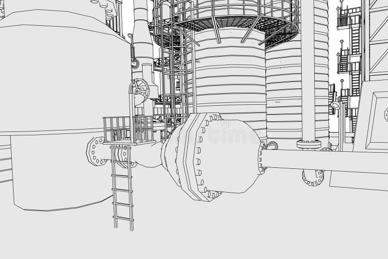 2d Refinery Oil Production Stock Illustrations – 50 2d Refinery Oil ...