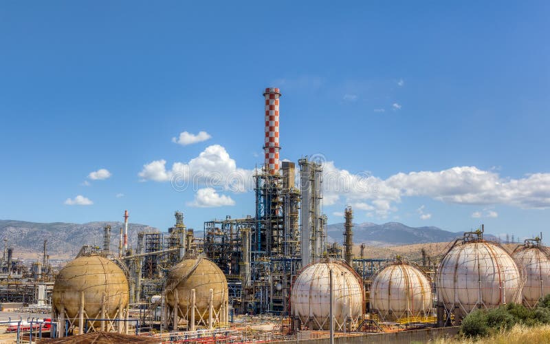 Oil Refinery Plant stock photo. Image of industry, stack - 22948062
