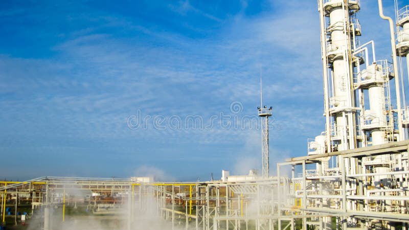 Oil Refinery. Equipment for Primary Oil Refining Stock Photo - Image of ...