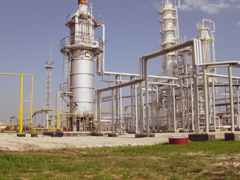 Oil refinery stock photo. Image of ecology, engineering - 168269524