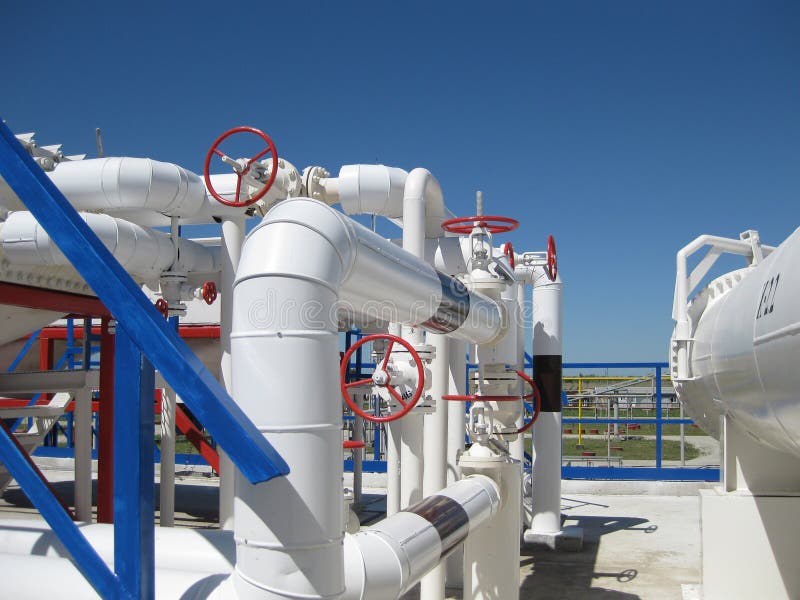 Oil refinery stock photo. Image of chemical, manufacturing - 57552102