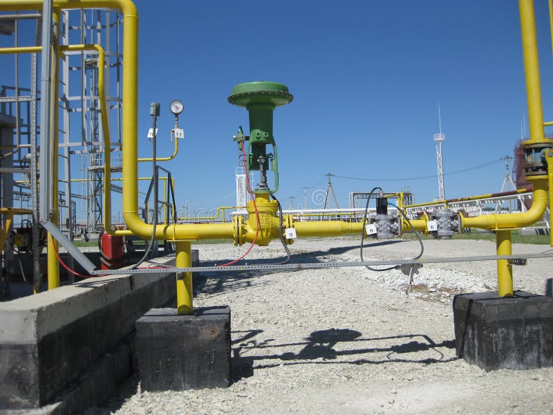 Oil refinery stock image. Image of chemical, environment - 57552955