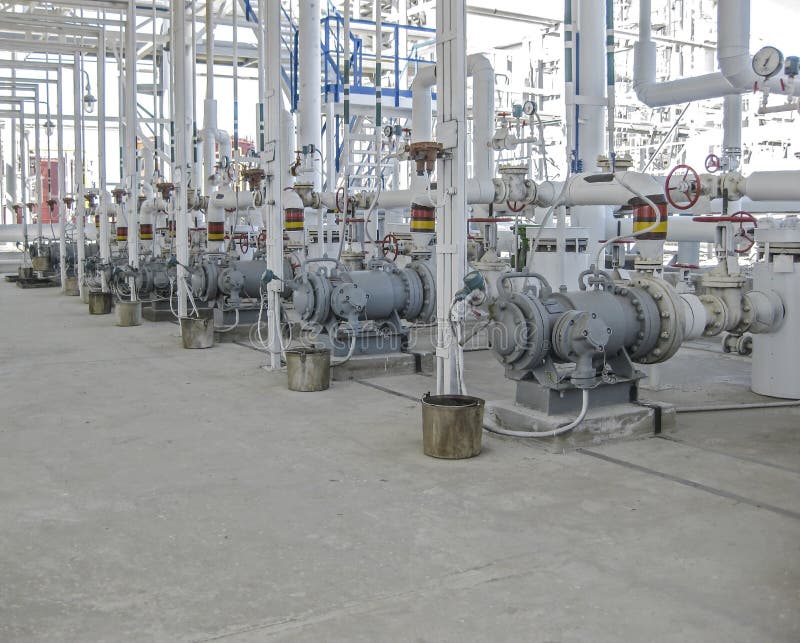 The Pump of the Closed Type for Oil Product Pumping Stock Image - Image ...