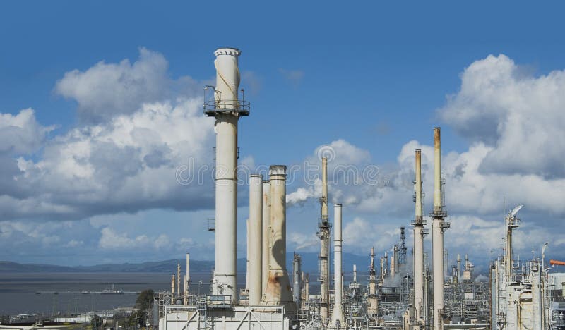 Oil storage tanks stock photo. Image of pipe, pipes, round - 5693214
