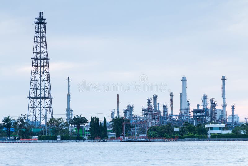 Factory by the river stock photo. Image of illinois, chicago - 16448252