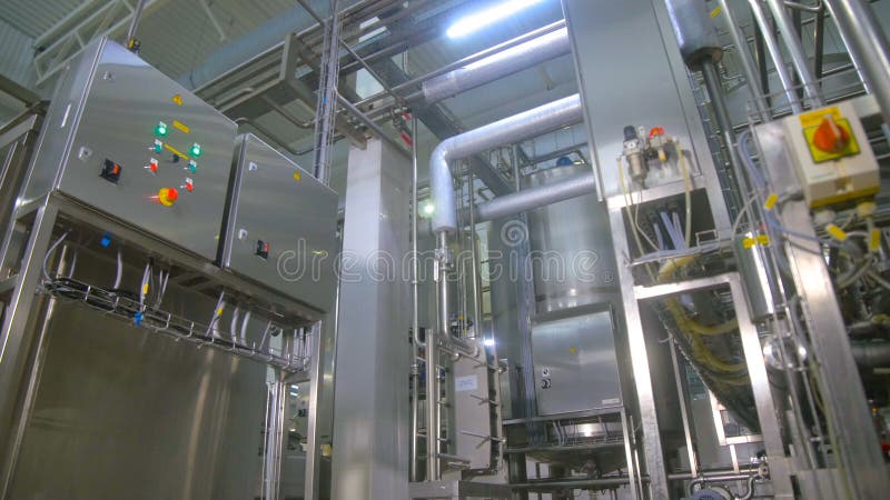 Oil Refinery Fuel Gasoline Production Station Storage Tank Stock Video ...