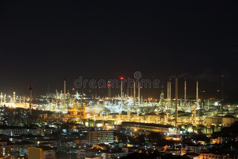 Oil Refinery Industry Big Beautiful Stock Photo - Image of factory ...