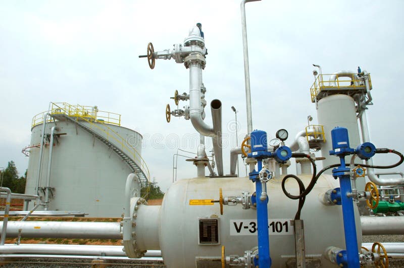 Oil Refinery stock photo. Image of refinery, funnel, industry - 237240