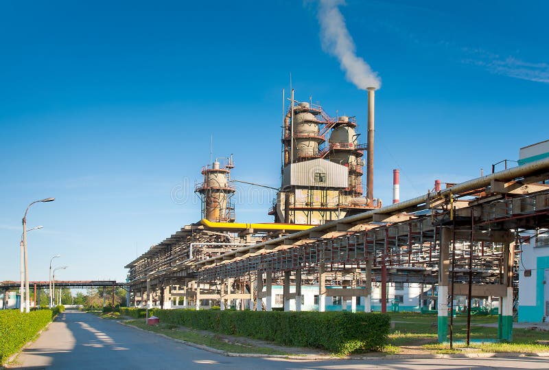 Oil refinery stock photo. Image of equipment, industry - 34571694