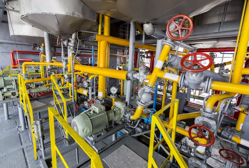 Oil refinery stock image. Image of petrochemical, inside - 47406727