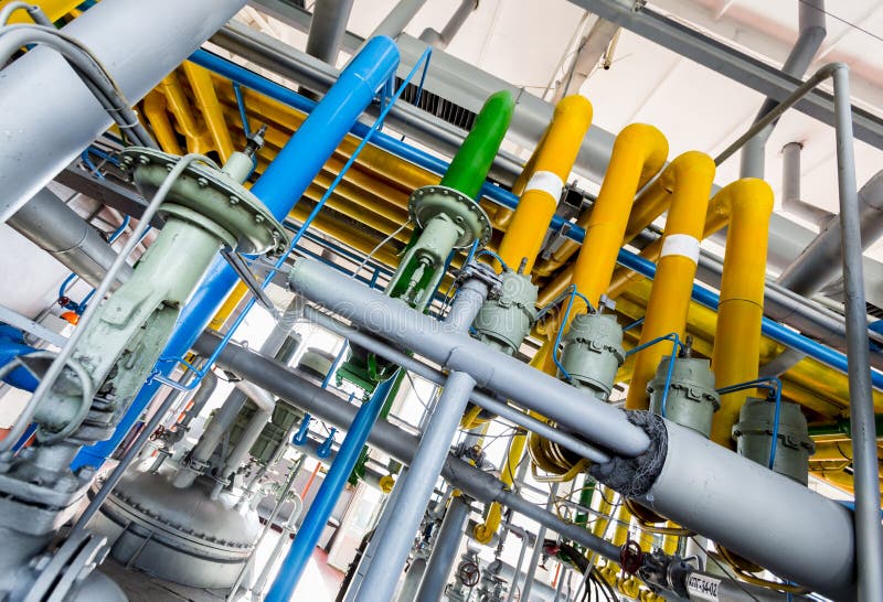 Oil refinery stock image. Image of petrochemical, inside - 47406727