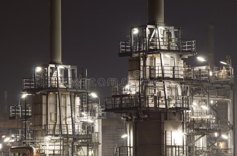 Oil refinery plant stock photo. Image of barrel, blind - 23674874
