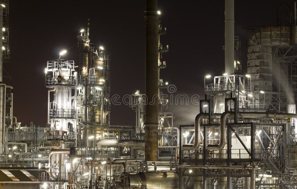 Oil refinery plant stock photo. Image of barrel, blind - 23674874
