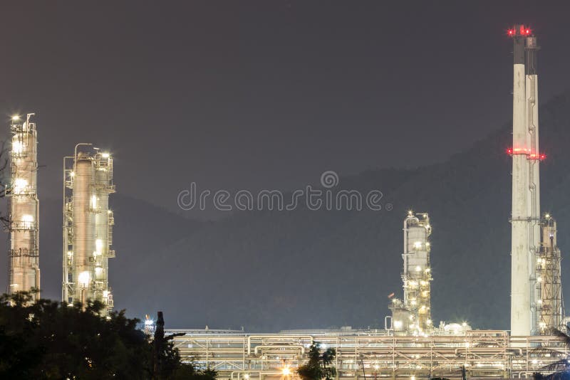 Oil Refinery Power Generator Plant, Factory Stock Image - Image of ...