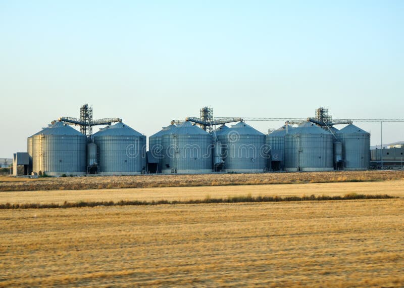 Oil refinery tanks stock photo. Image of healthy, agriculture - 11184592