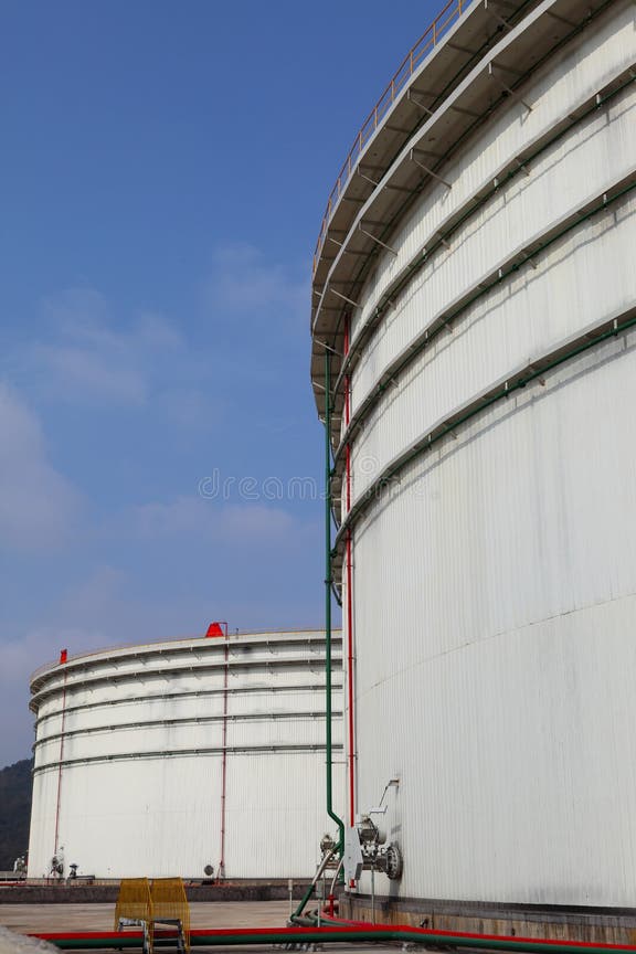 Oil Refinery Tanks stock image. Image of corporation - 18665145