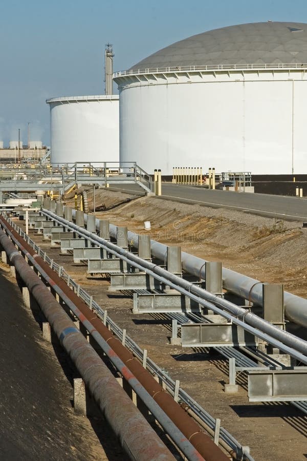 Oil Refinery Tanks stock image. Image of production, hydrocarbon - 2600241