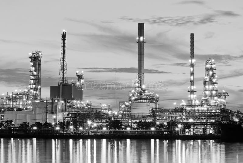 Oil Refinery Isolate on White Background Stock Photo - Image of isolate ...