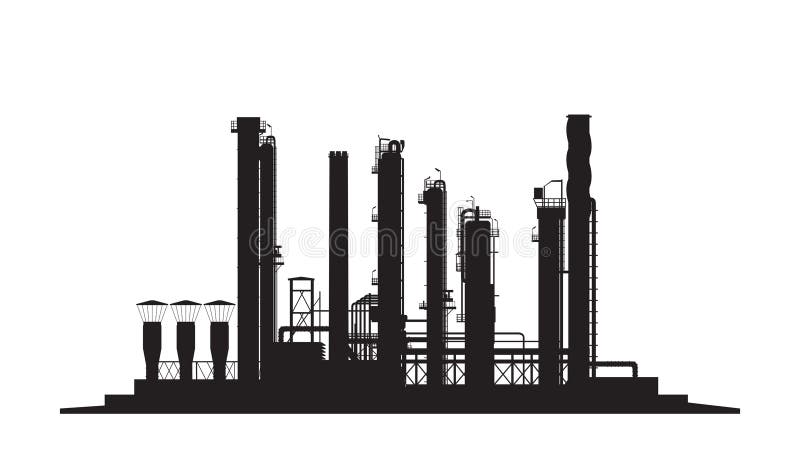 Column Tower Refinery Stock Illustrations – 190 Column Tower Refinery ...