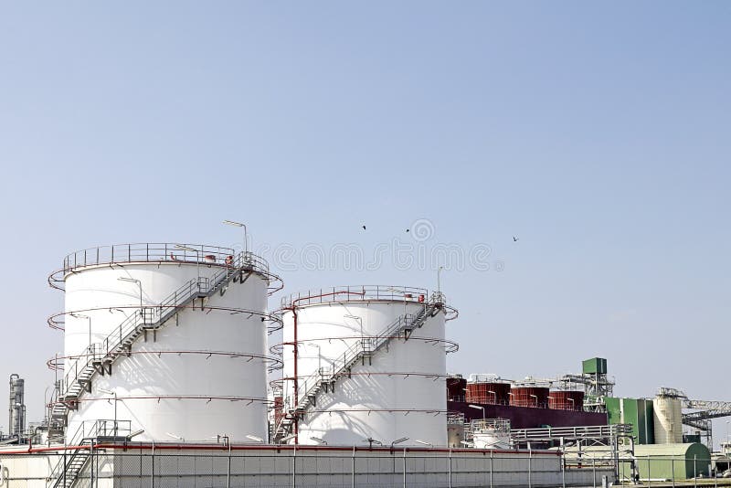 Oil refining factory stock photo. Image of industry, manufacturing ...