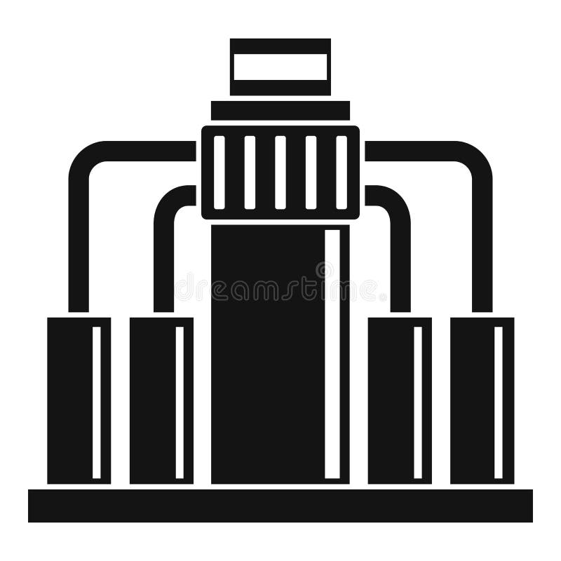 Oil Refining Icon, Simple Style Stock Vector - Illustration of design ...