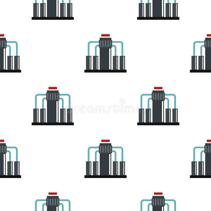 Oil refining pattern flat stock vector. Illustration of exploration ...