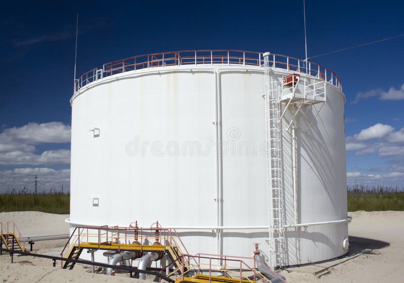 Oil reservoir stock image. Image of equipment, pipeline - 18420149