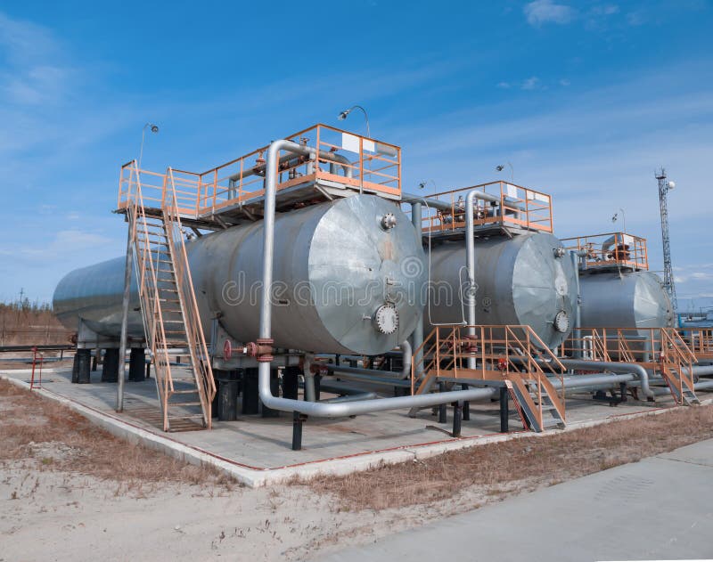 Oil reservoir stock photo. Image of refinery, drill, russia - 71908842