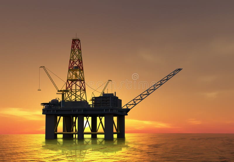 Oil Rig stock image. Image of industrial, drilling, natural - 50346887