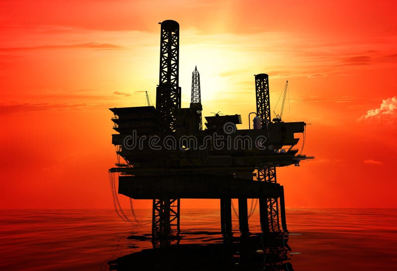 Oil Rig stock photo. Image of pump, offshore, equipment - 16419580