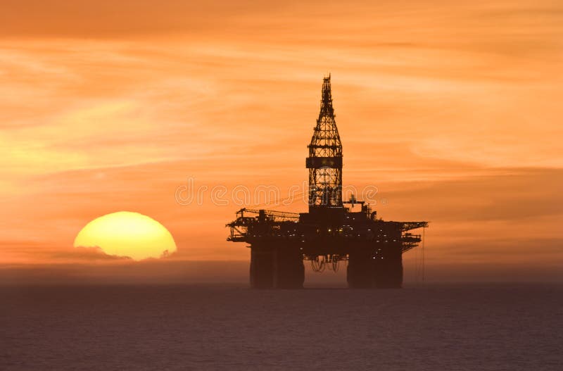 Oil rig stock image. Image of platform, resources, offshore - 16807291
